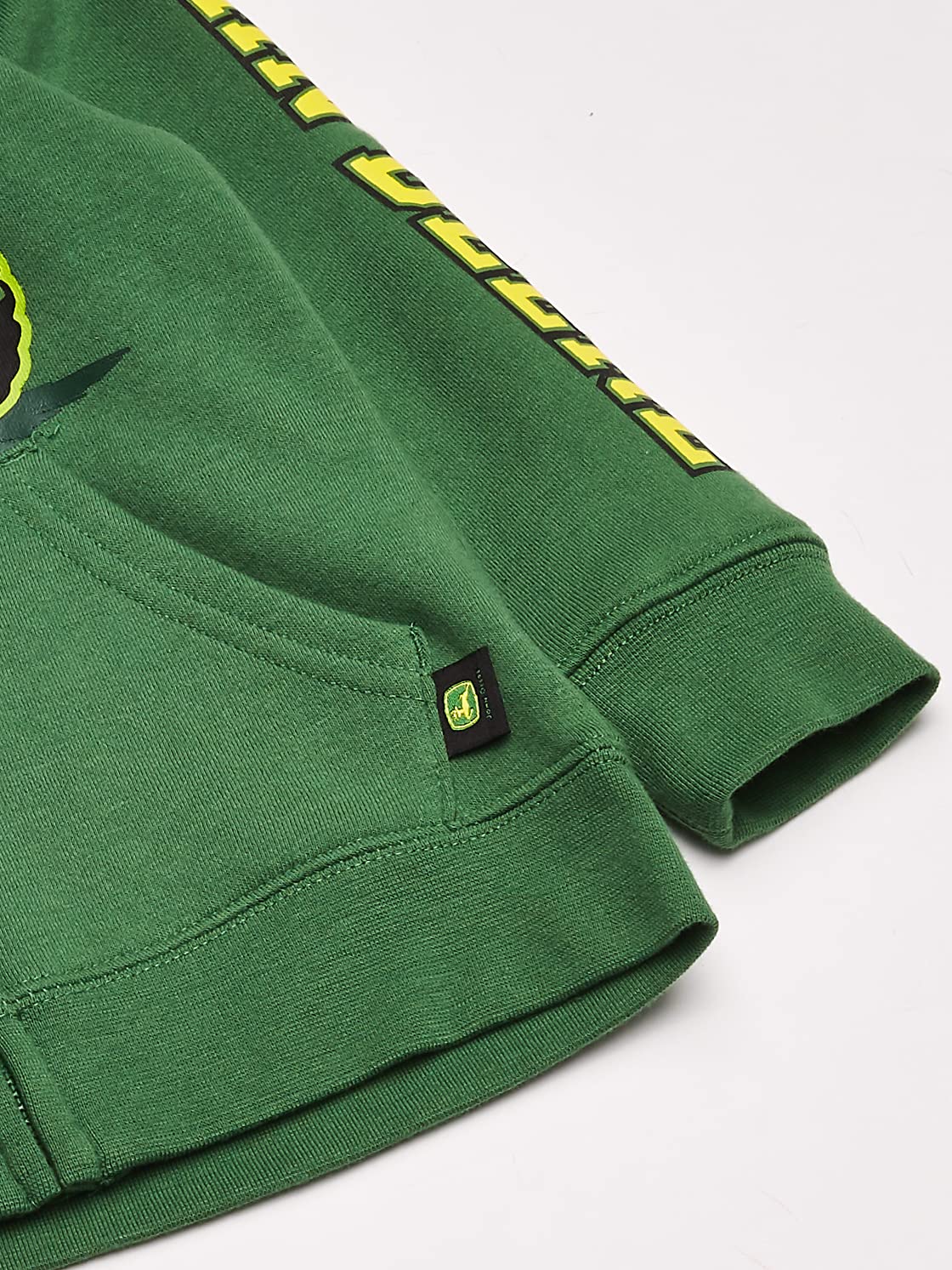 John Deere baby boys Fleece Zip Hoody Hooded Sweatshirt, Green, 3-4T US