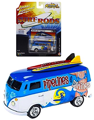 Johnny Lightning Surf Rods Limited Edition 1964 VW Volkswagen Type 2 Transporter Bus NO 11 "IN STOCK"
