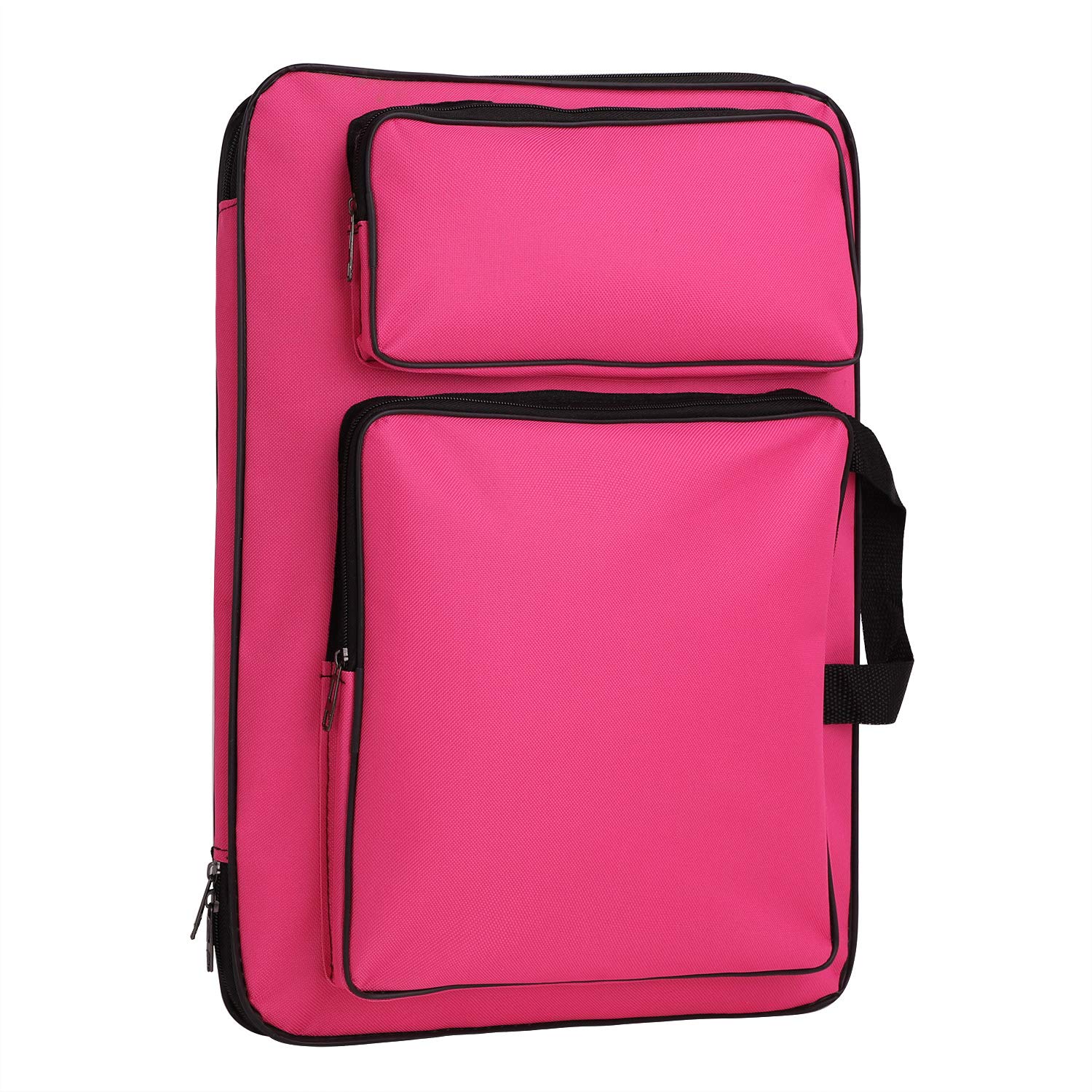 JIAHG Water-Resistant Art Portfolio Carry Bag A3 Art Work Portfolio Tote Drawing Board Bag Portable Painting Sketch Pad Storage Bag Professional Art Organizer for Palette Paints Brushes