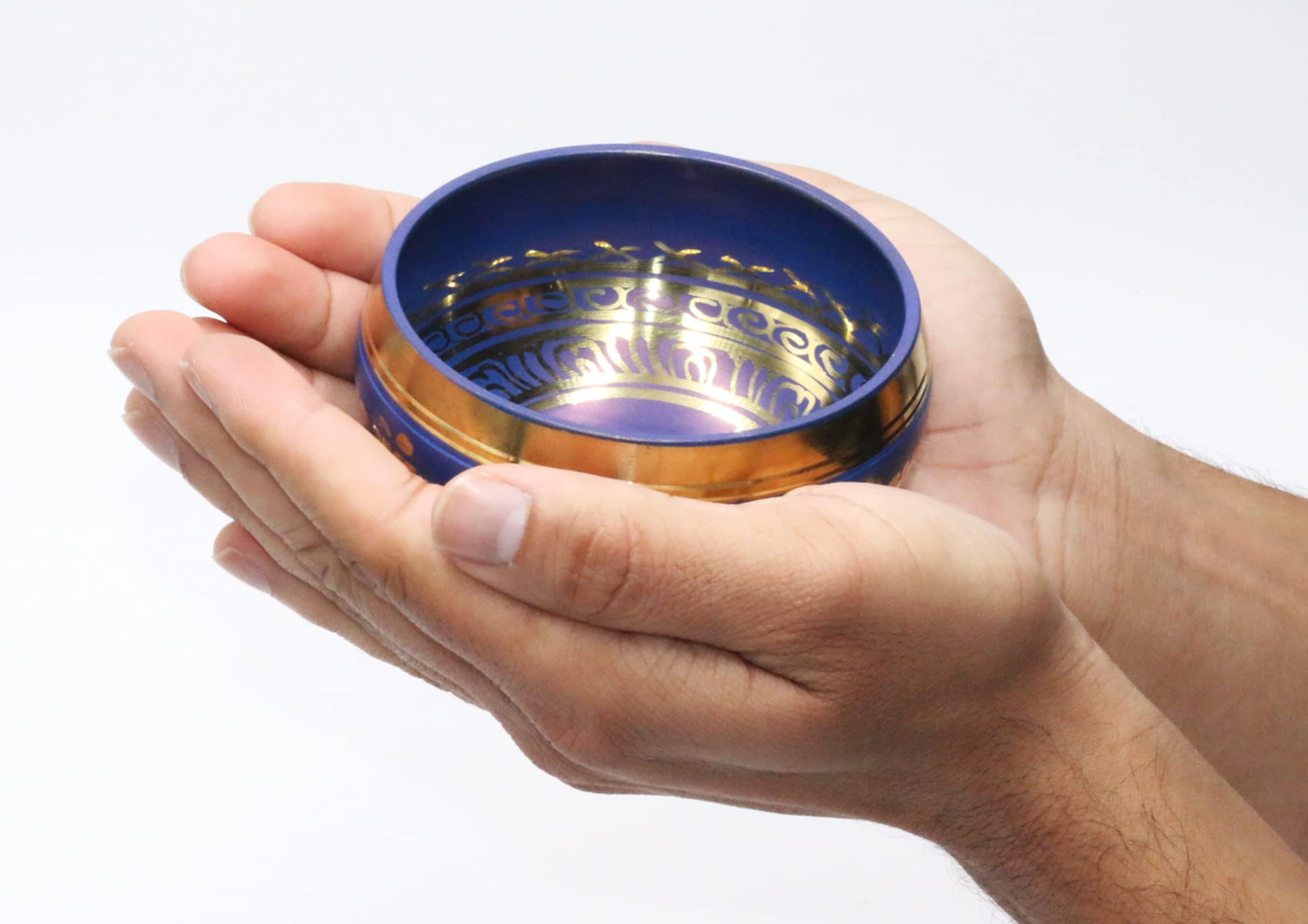 Tibetan Colored Singing Bowl Set-For Meditation, Yoga, Sound Therapy, Spiritual Healing, Prayer, Mind and Body Relaxation (3")