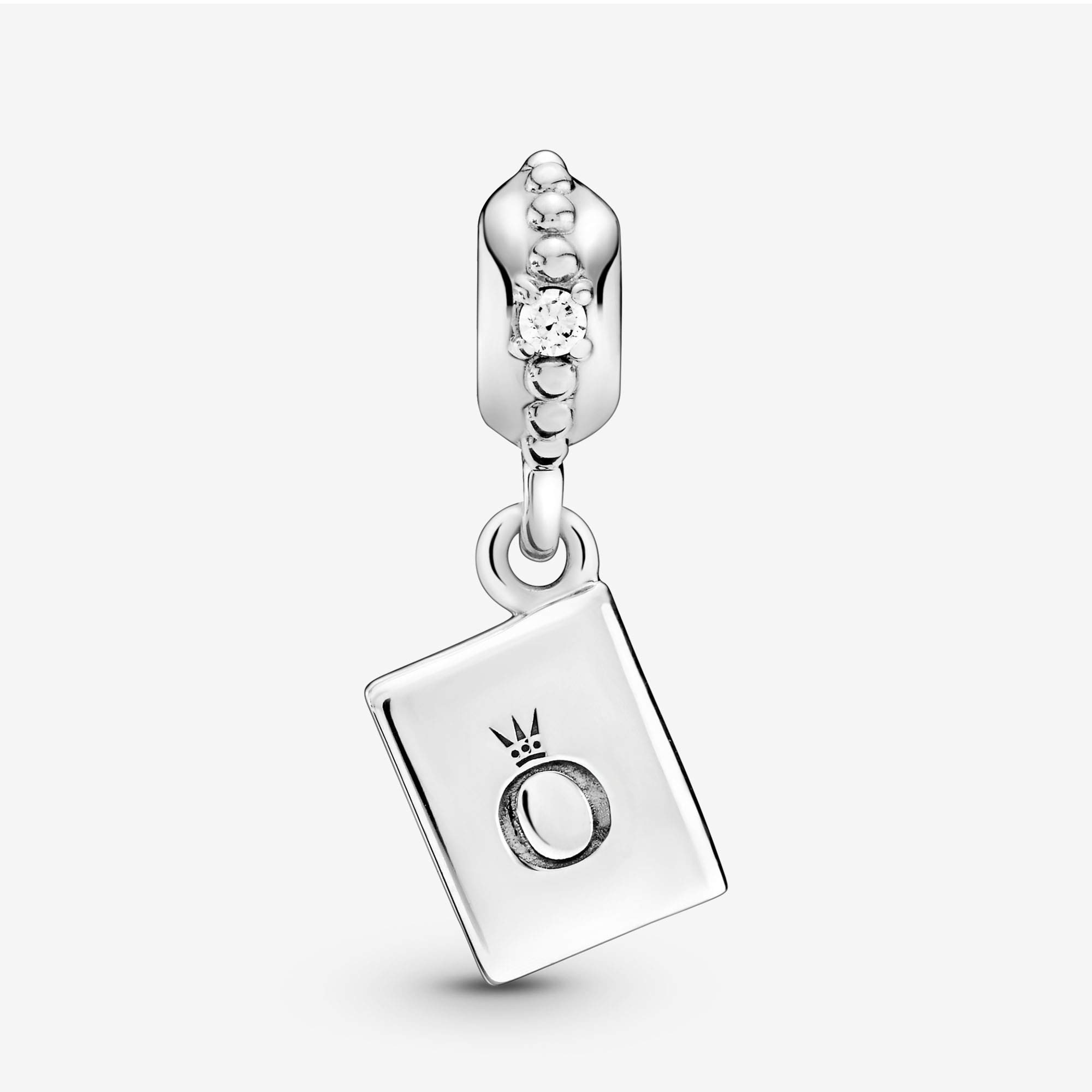 PANDORA Jewelry Passport Travel Dangle Cubic Zirconia Charm in Sterling Silver