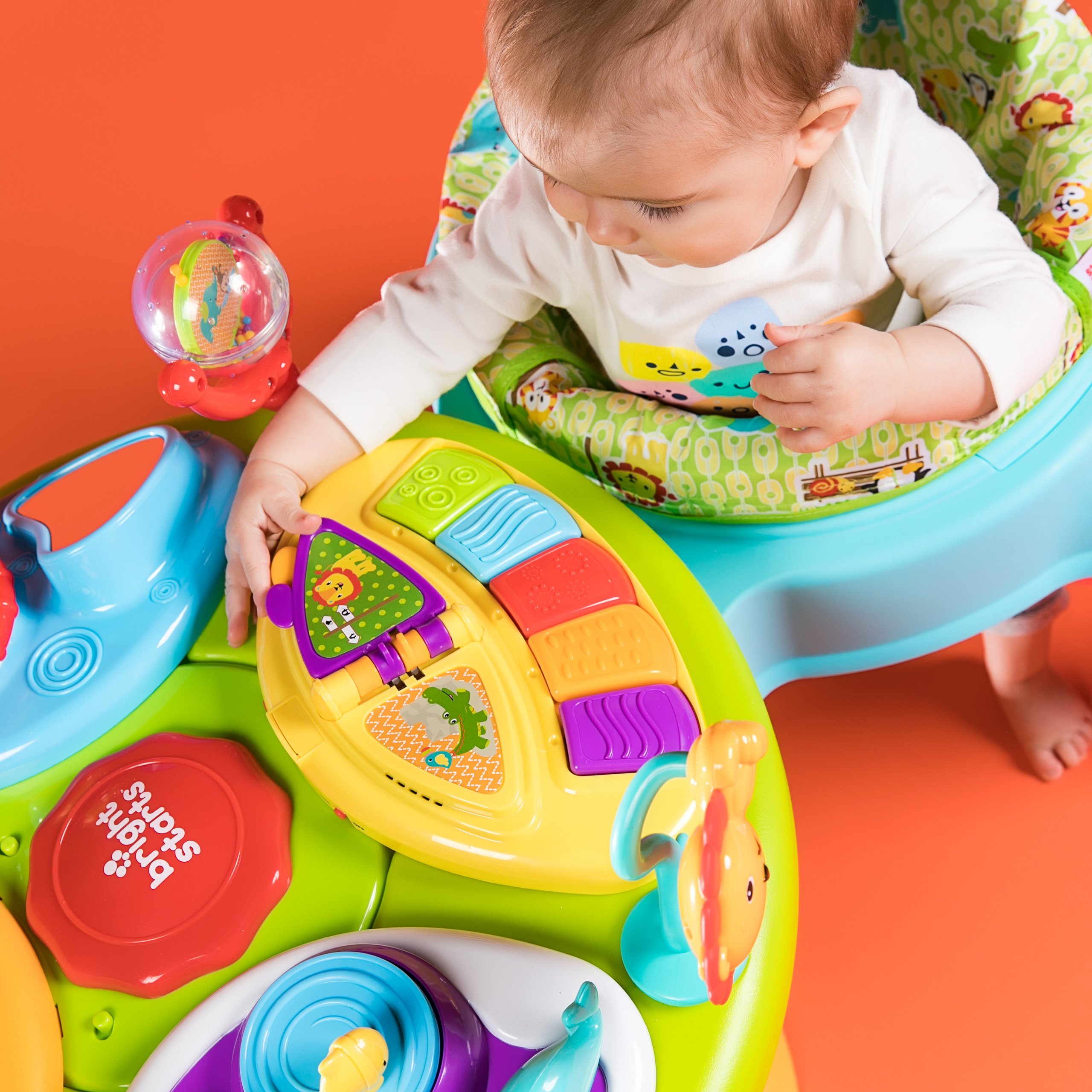 Bright Starts 3-in-1 Around We Go Activity Center & Table Ages 6 Months Plus