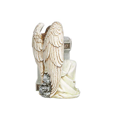 Joseph's Studio by Roman -11.75" H Garden Angel with Memorial Box, Outdoor Memorial Decor