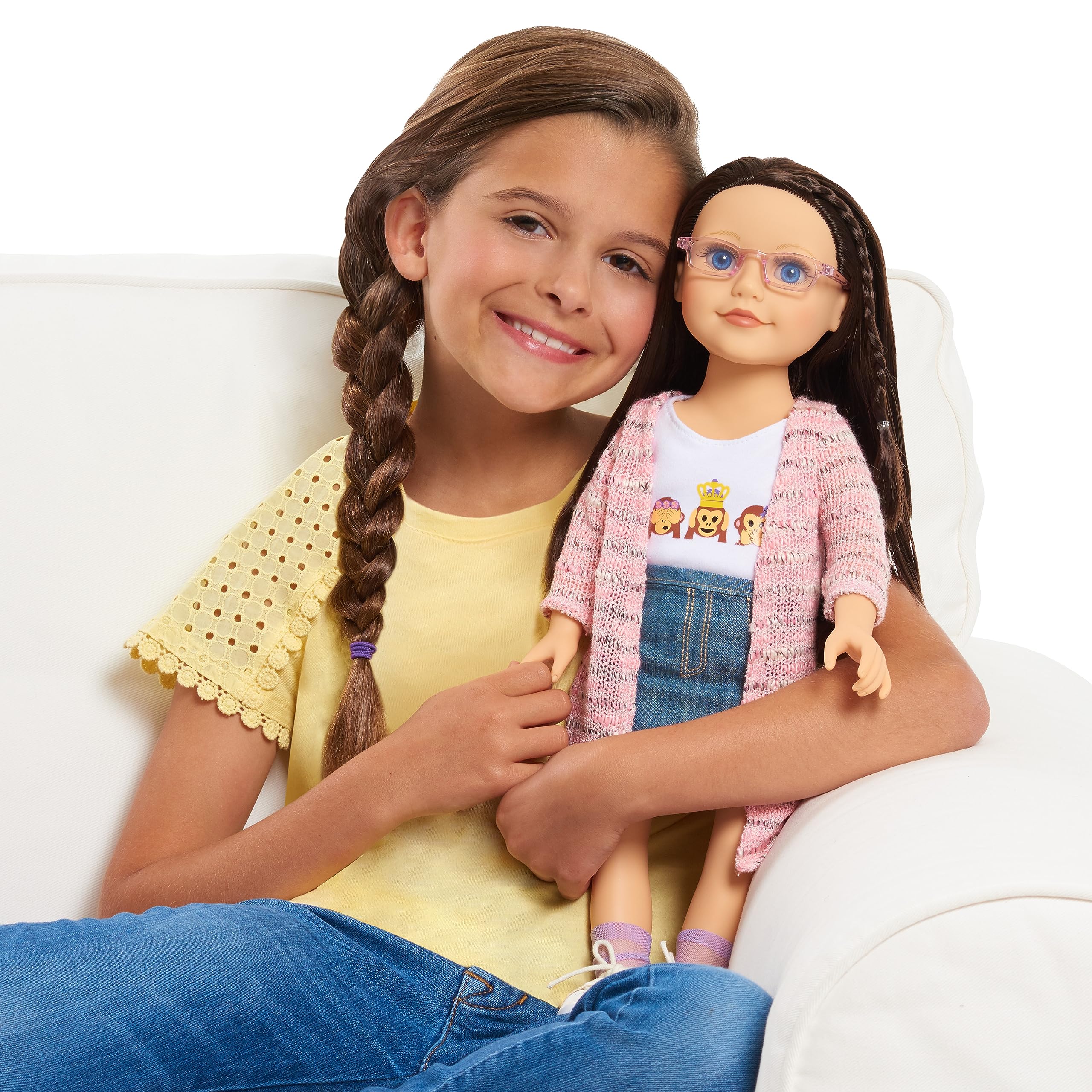 Journey Girls Dolls, 18-Inch Dana Hand Painted Doll with Brown Hair and Blue Eyes