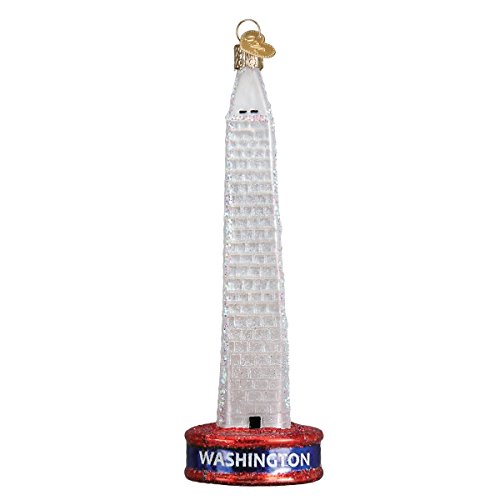 Old World Christmas Glass Blown Ornament Washington Monument (20093)