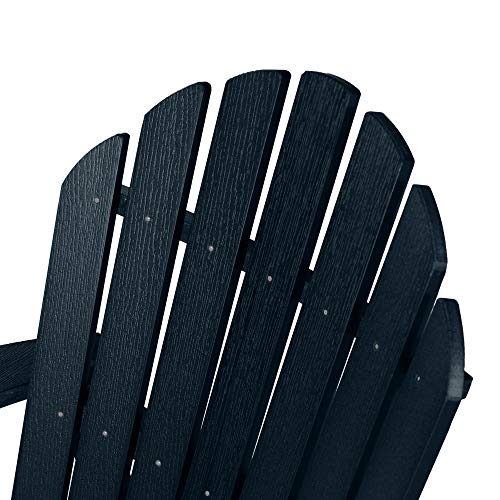 highwood Hamilton Made in The USA Folding and Reclining Adirondack Chair, Adult Size, Federal Blue