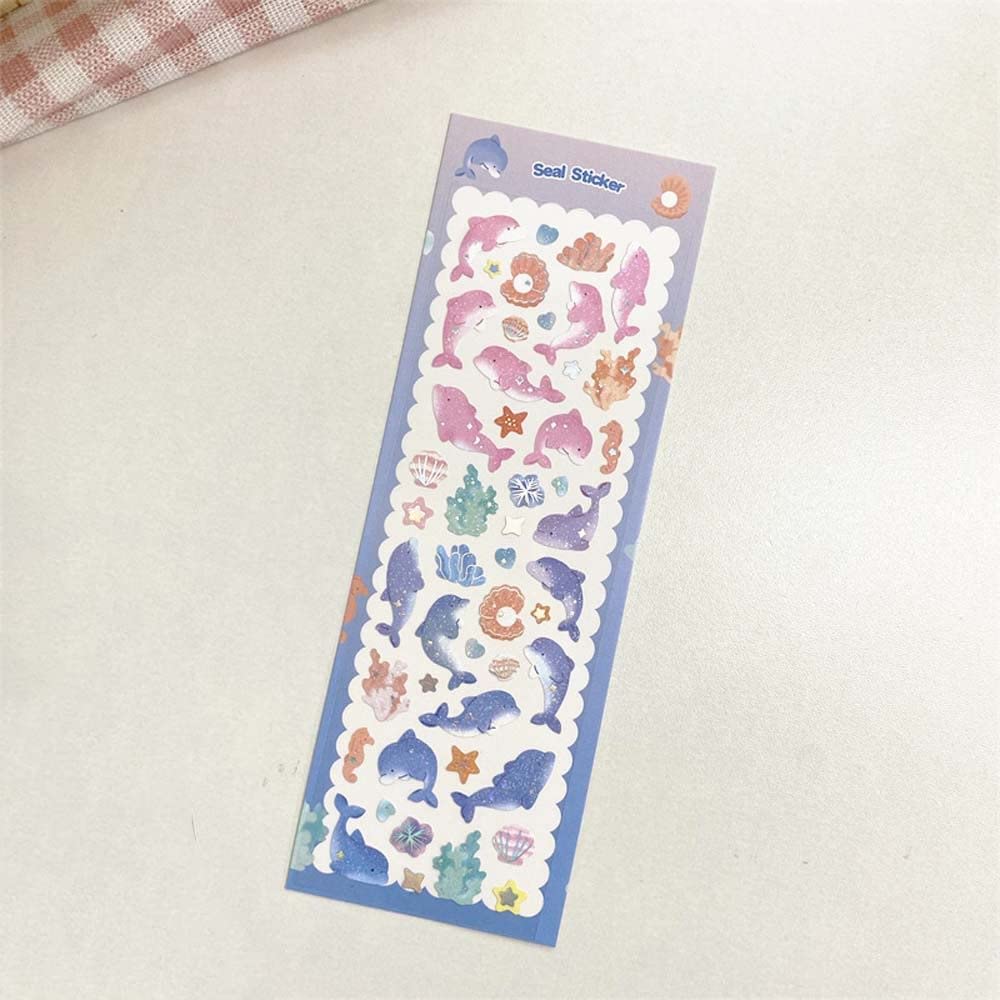 Cute Cartoon Bear Decoration Stickers,Kawaii Aesthetic Stationery Sticker,for Kpop Photocards Planners Gift Packing Scrapbooking(C)