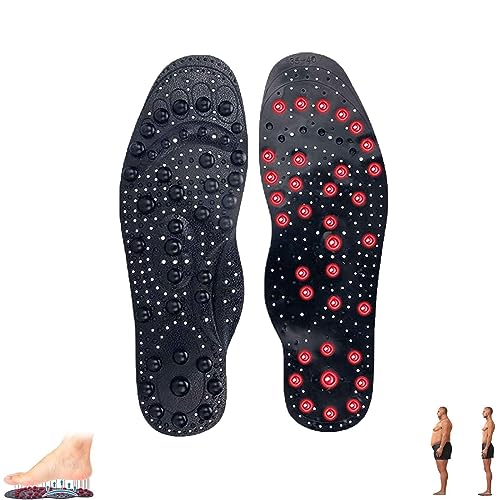 GFOUKâą TitanVein Far Infrared Tourmaline Acupressure Insoles, Gfouk Acupressure Insoles, Magnetic Insoles for Shoes (1Pair,Small)