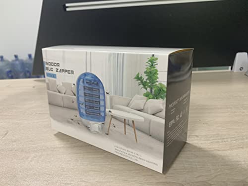 Flying Bug Zapper Indoor, Electronic Insect Killer, Mosquitoes Trap with Blue Lights for Living Room, Home, Kitchen, Bedroom, Baby Room, Office