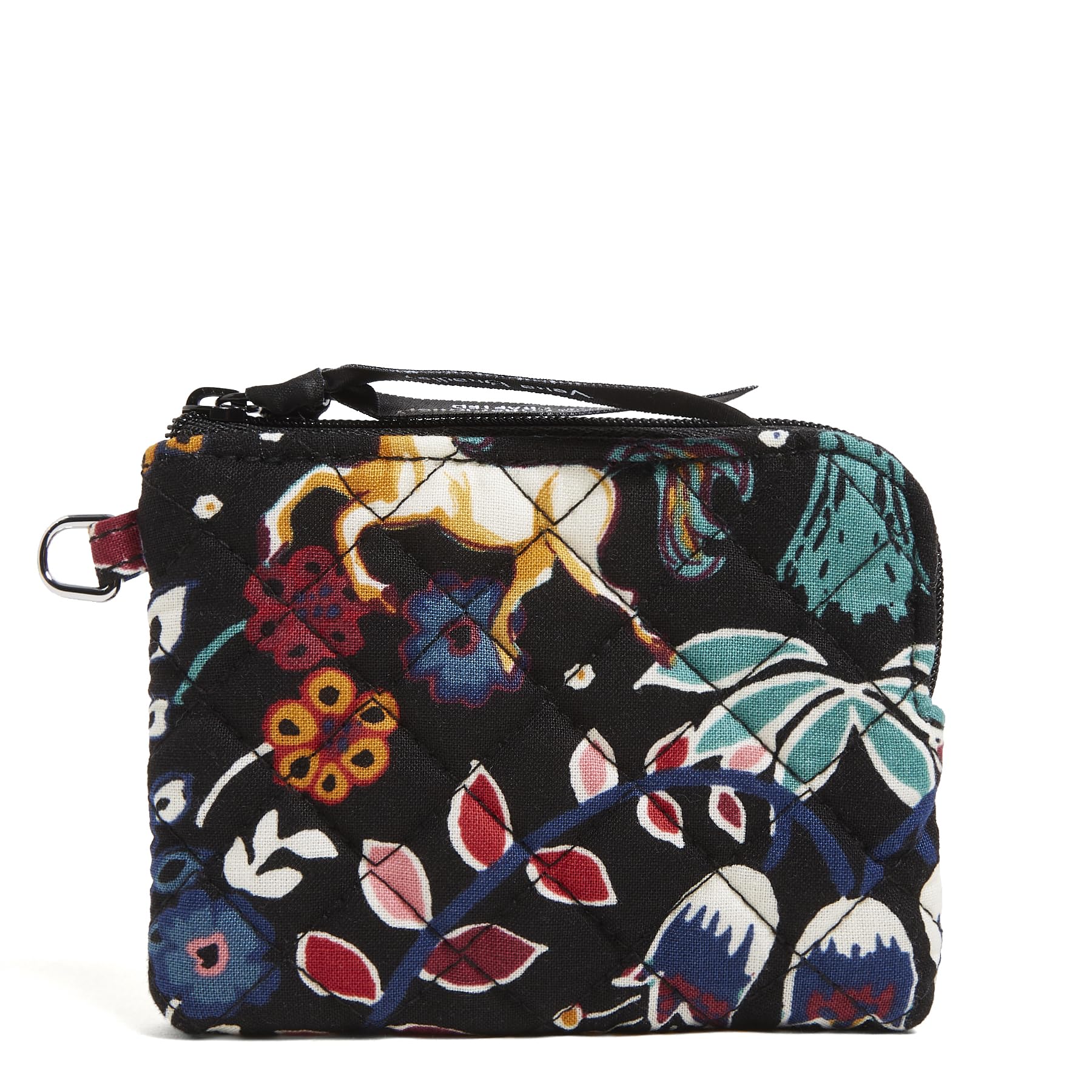 Vera Bradley Women's Women's Cotton Coin Purse, Java Navy Camo - Recycled Cotton, One Size