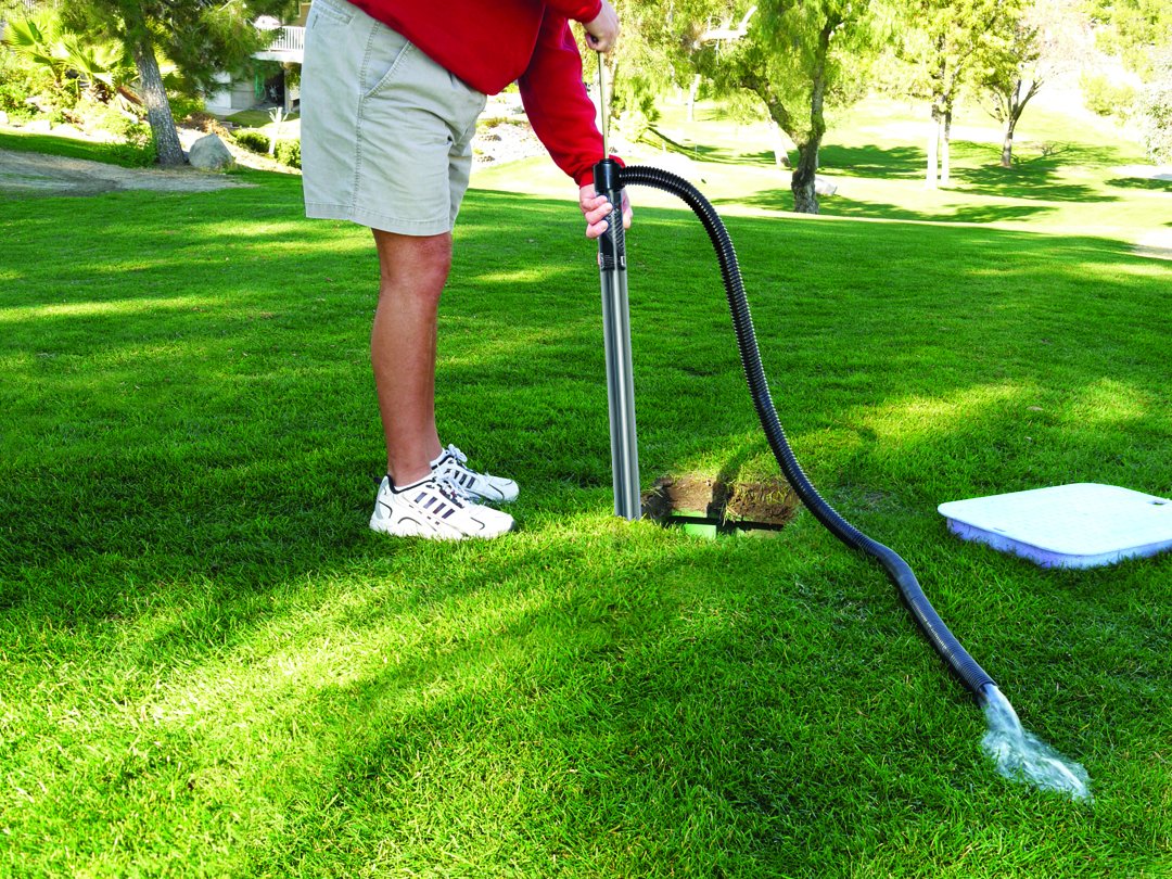 Underhill Siphon Suction Water Pump with Hand Manual Plunger 36" Length with 72" Outlet Hose, For Irrigation, Sprinkler, Fluid Transfer, Super High Capacity Water Removal, Big Gulp Pro, A-G3672CK