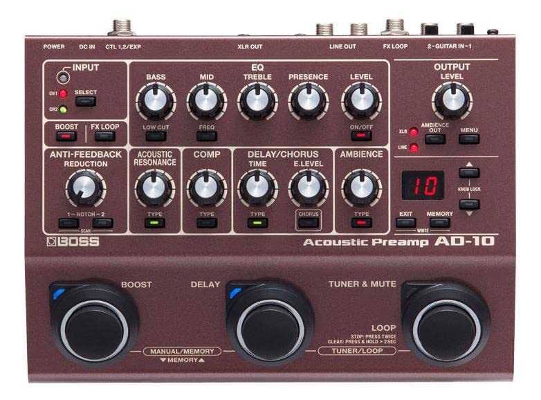 Boss AD-10 Acoustic Guitar Processor Pedal