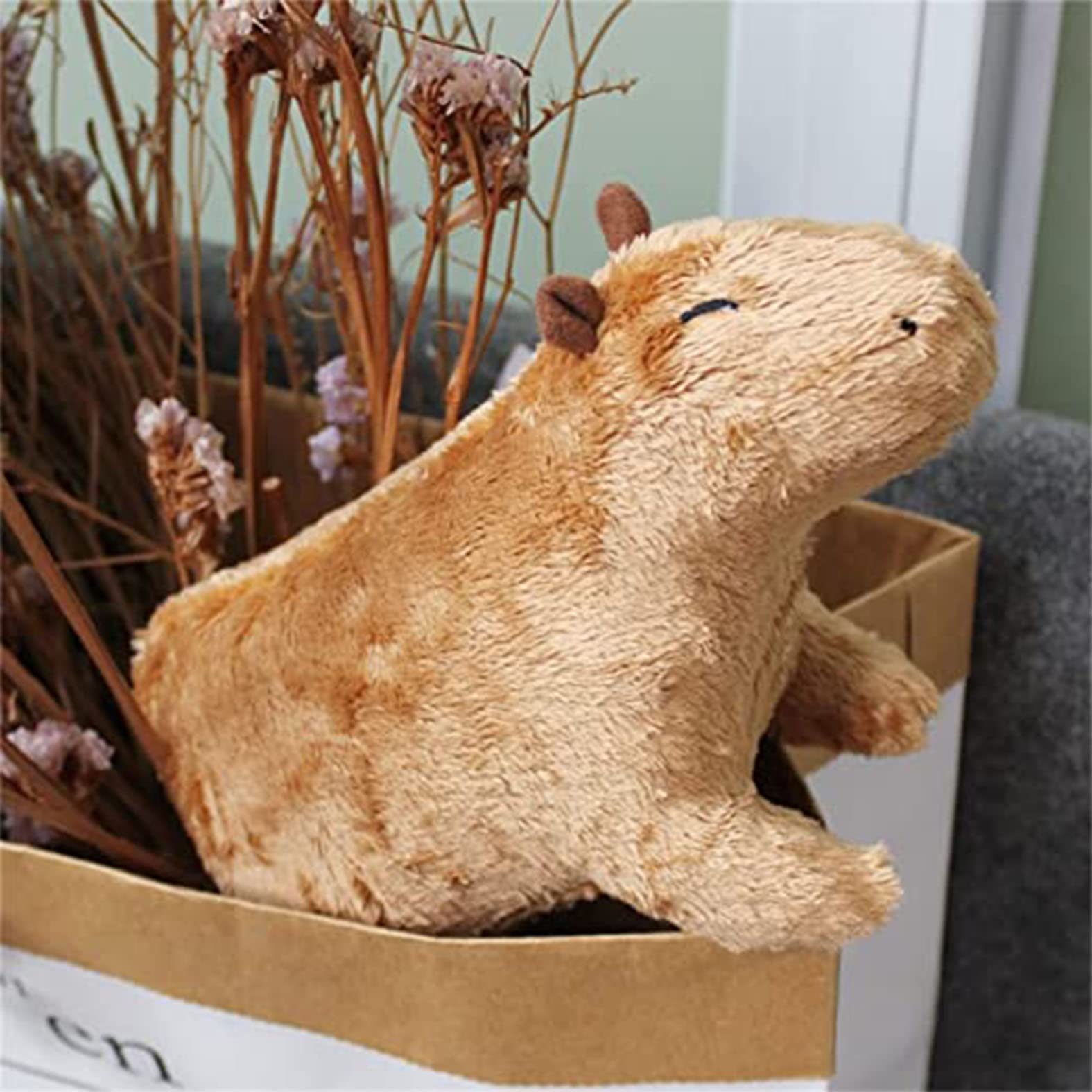 Capybara Stuffed Animal, Capybara Plush Cute Stuffed Animal, Birthday Girl Stuffed Animal, 7.8 inches