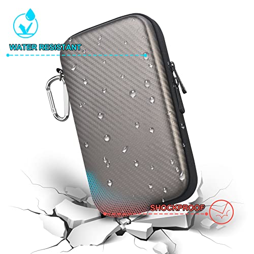 BOVKE 96 Game Card Storage Case for Nintendo Switch & Switch OLED Games Cards or PS Vita Games or SD Cards, Portable Switch Game Cartridge Holder Hard Shell Travel Pouch Case Home Safekeeping, Black