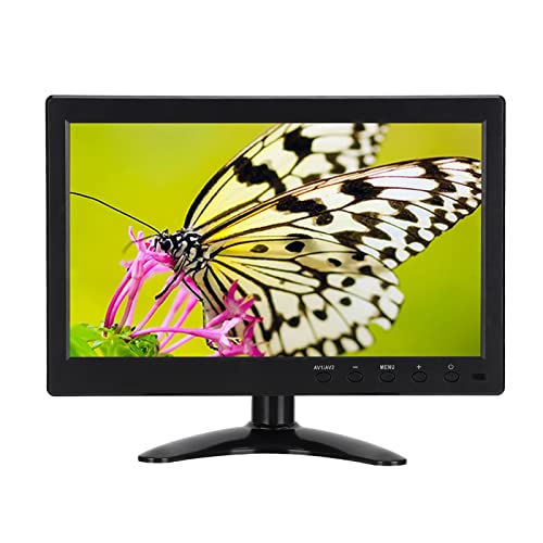 Cryfokt LCD Monitor, Practical 10.1-Inch Widescreen Display, for Desktop Computer (US Plug)