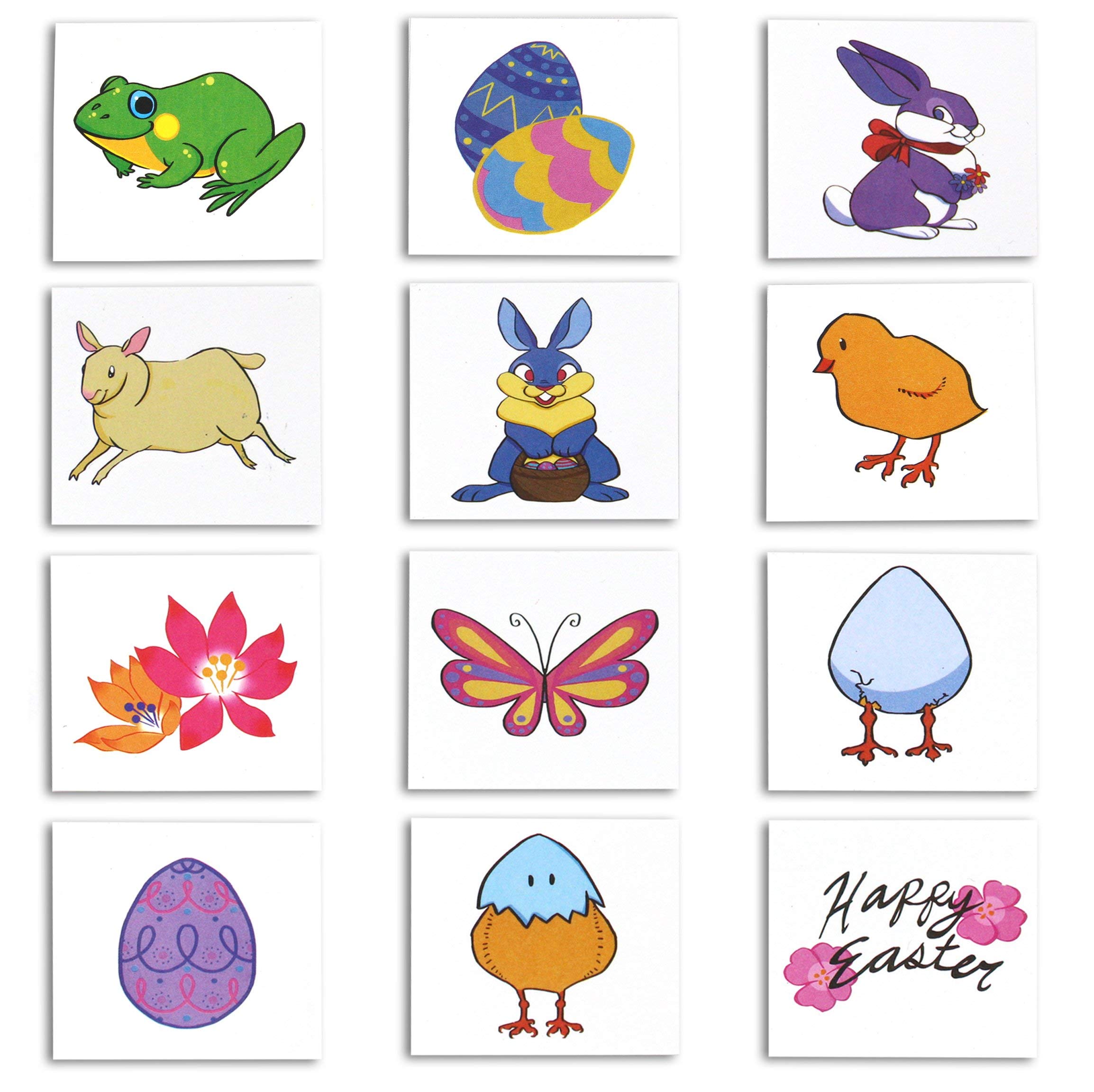JOYIN Easter Crafts Assortment Kit with 500 Easter Stickers, 144 Easter Shapes Adhesive, 60 Easter Theme Temporary Tattoos and 6 Easter Stampers (over 700 Pcs) for Easter Egg Basket Stuffers Fillers