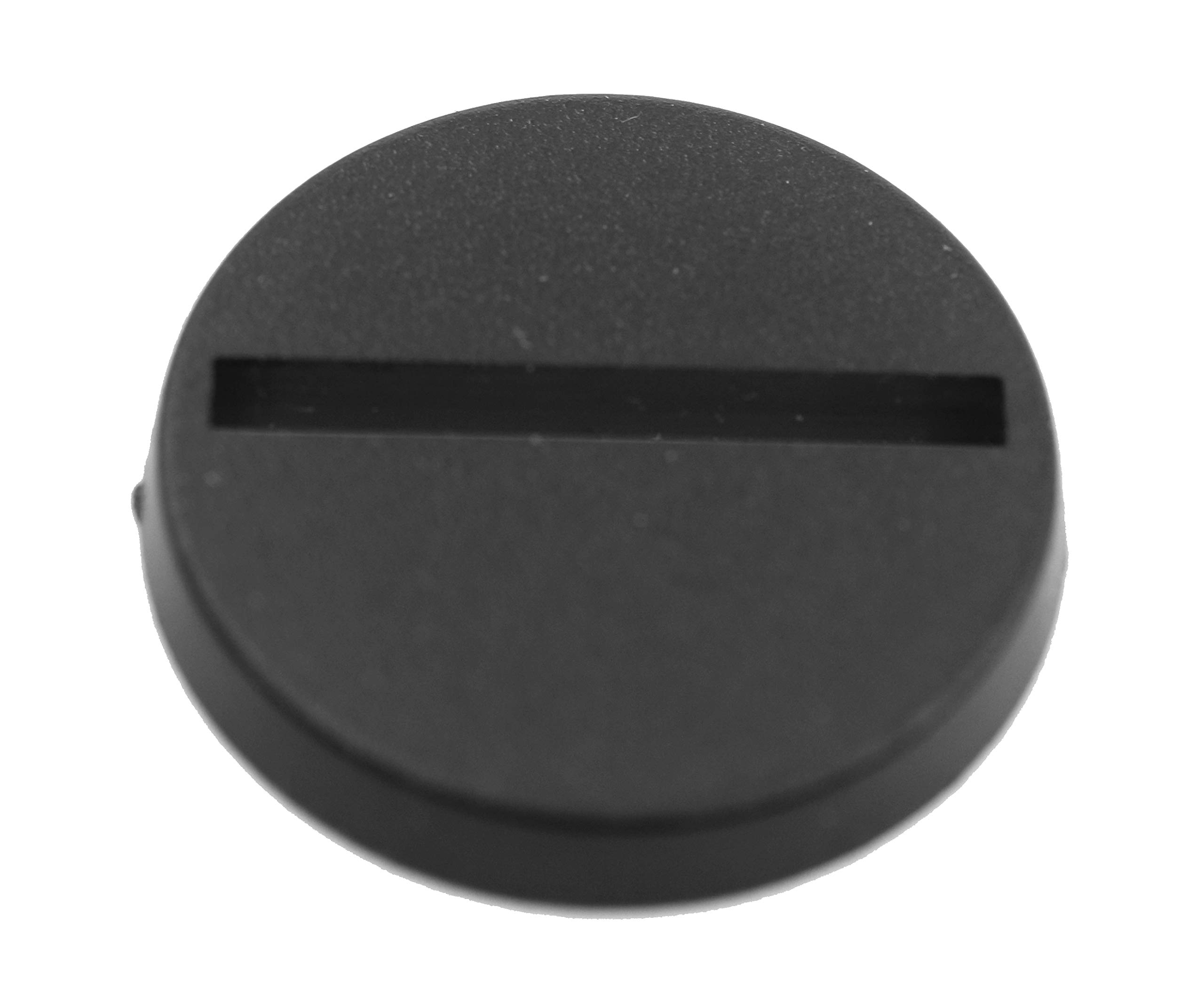 Stonehaven Miniatures 20PK - Slotted Miniature Bases, 1" Diameter - 2.5mm Slot - Designed for 28mm Scale Table Top War Game Miniatures - Plastic, Black