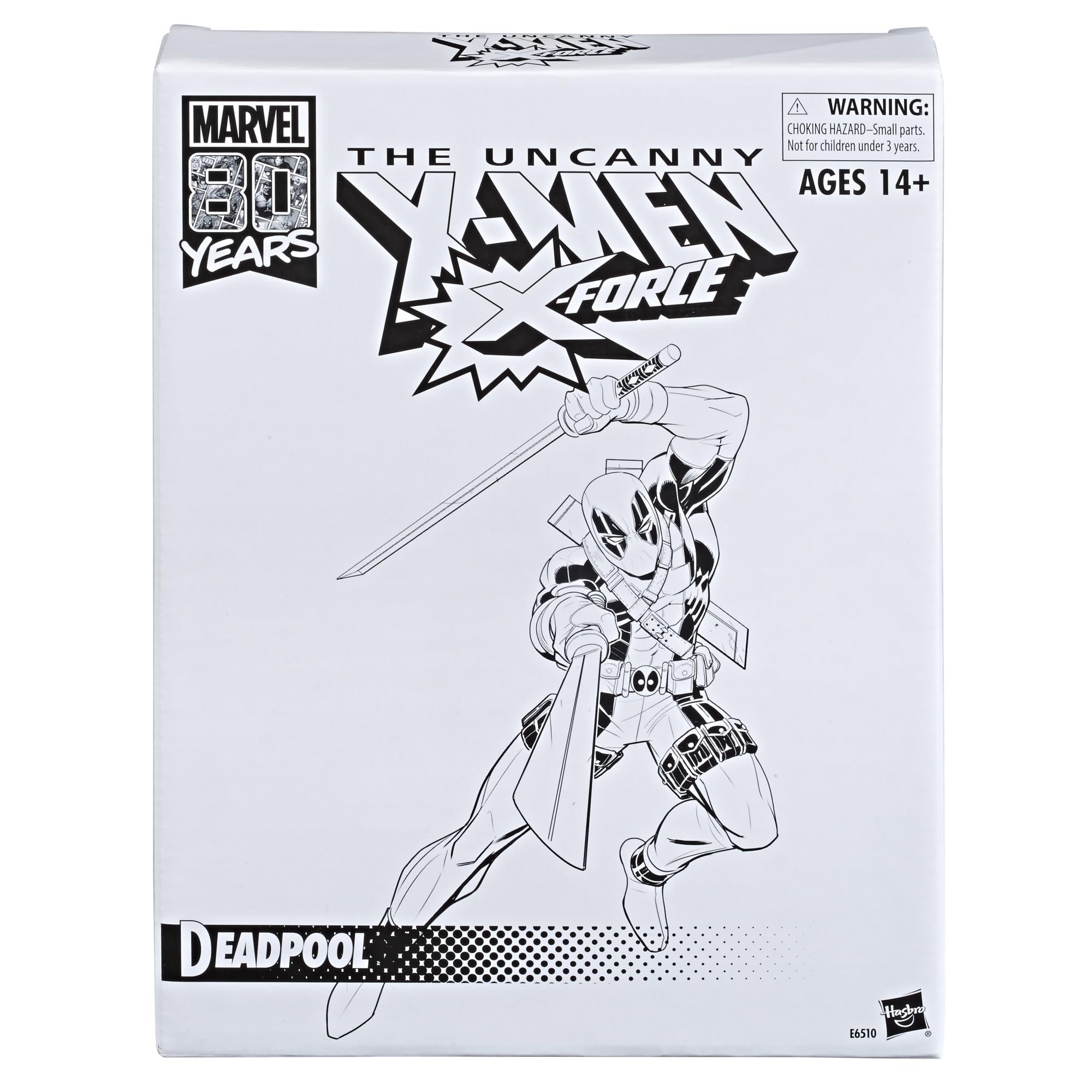 Marvel Legends Series Deadpool, Marvel Comics Uncanny X-Men X-Force Retro Collectible 6 Inch Action Figure for Adults Ages 14 and Up