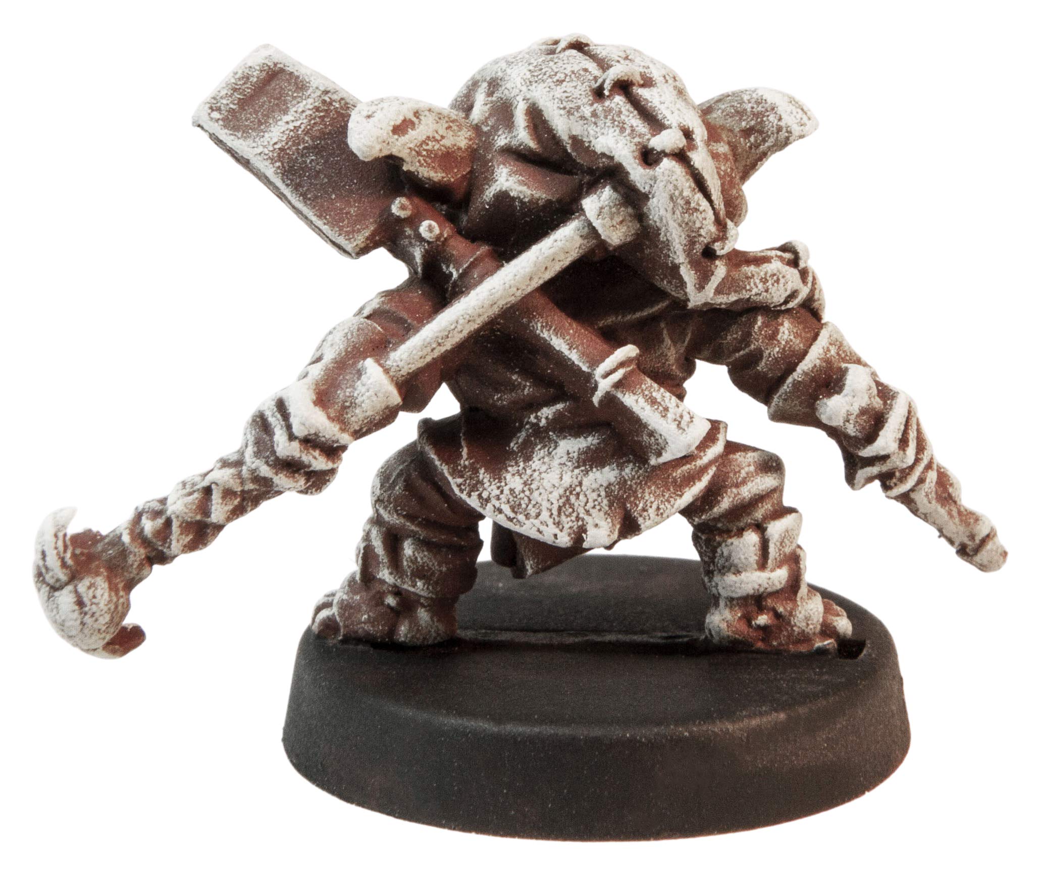 Stonehaven Miniatures Male Goblin Necromancer Miniature Figure, 22mm - 100% Pewter Metal - Includes Slotted Creator Base - for 28mm Scale Table Top War Games - Designed & Made in USA