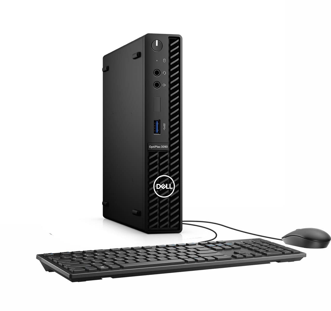 Dell OptiPlex 3090 Micro Home & Business Mini Desktop (Intel i5-10500T 6-Core, 8GB RAM, 2TB HDD (2.5), Intel UHD 630, WiFi, Bluetooth, USB 3.2, Display Port, Black, Win 11 Home) (Renewed)