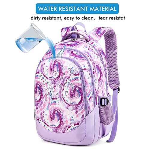 Gatycallaty Kids Backpack for School Boys Girls Kindergarten Elementary Toddler Book Bag Schoolbag (purple)