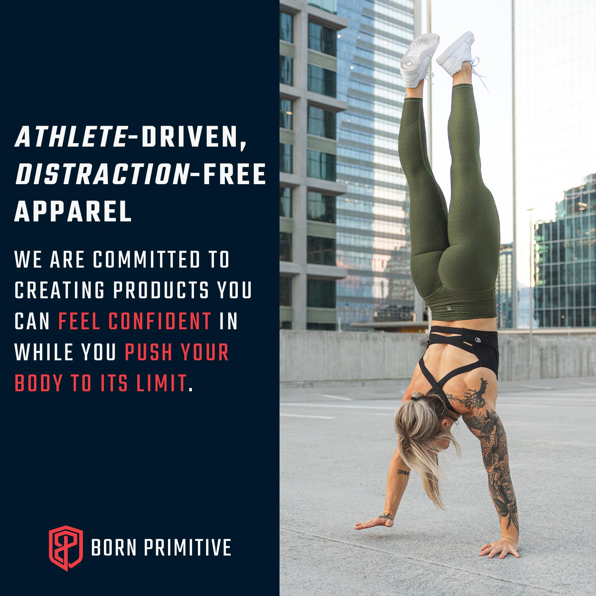 Born Primitive Paragon High-Waisted Workout Leggings for Women (XL, Navy Blue) - Form-Fitting Athletic Yoga Pants & Womens Gym Leggings with Textured Patterned Design for Maximum Flexibility