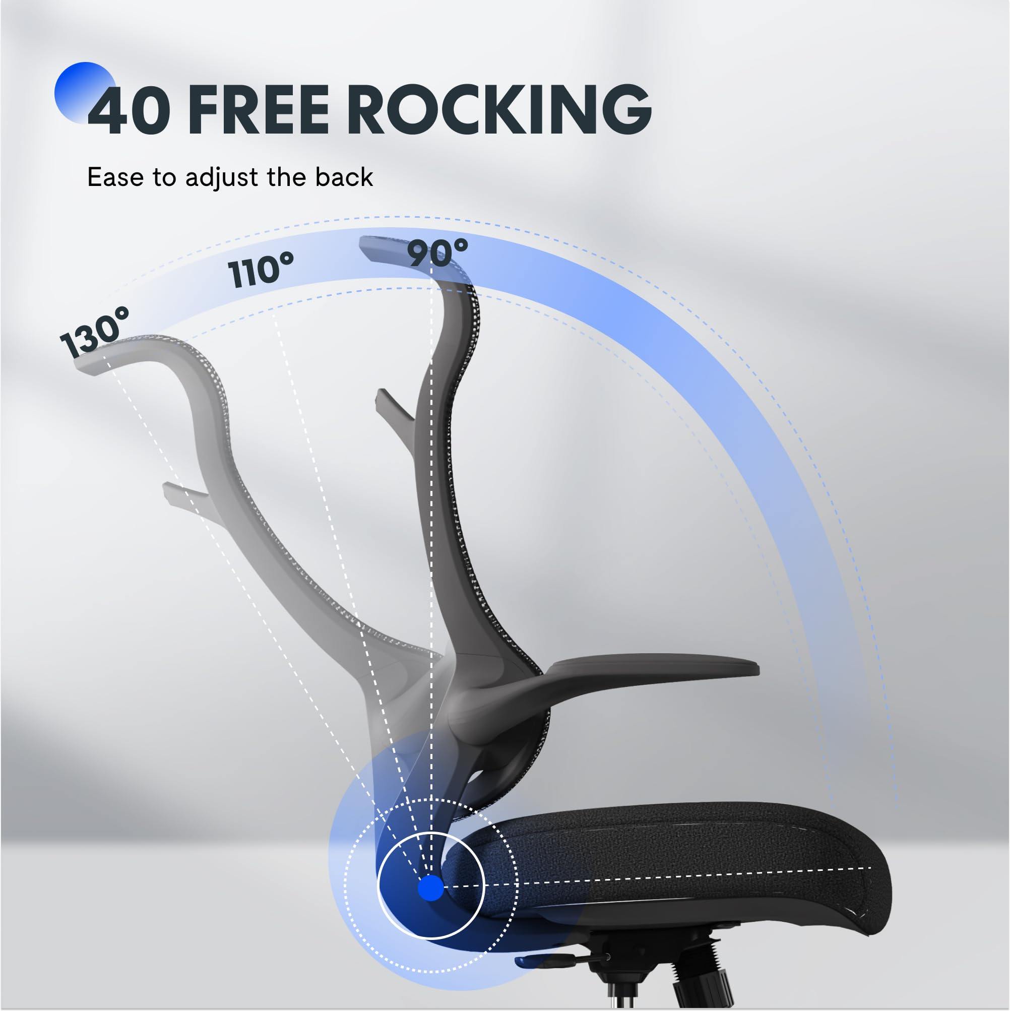 FLEXISPOT Comfy Office Chair for Heavy People, Big and Tall Office Chair, 500LBS Heavy Duty Computer Chair, Executive Home Office Desk Chairs with Wide Thick Seat Adjustable Armrest OC1 Black