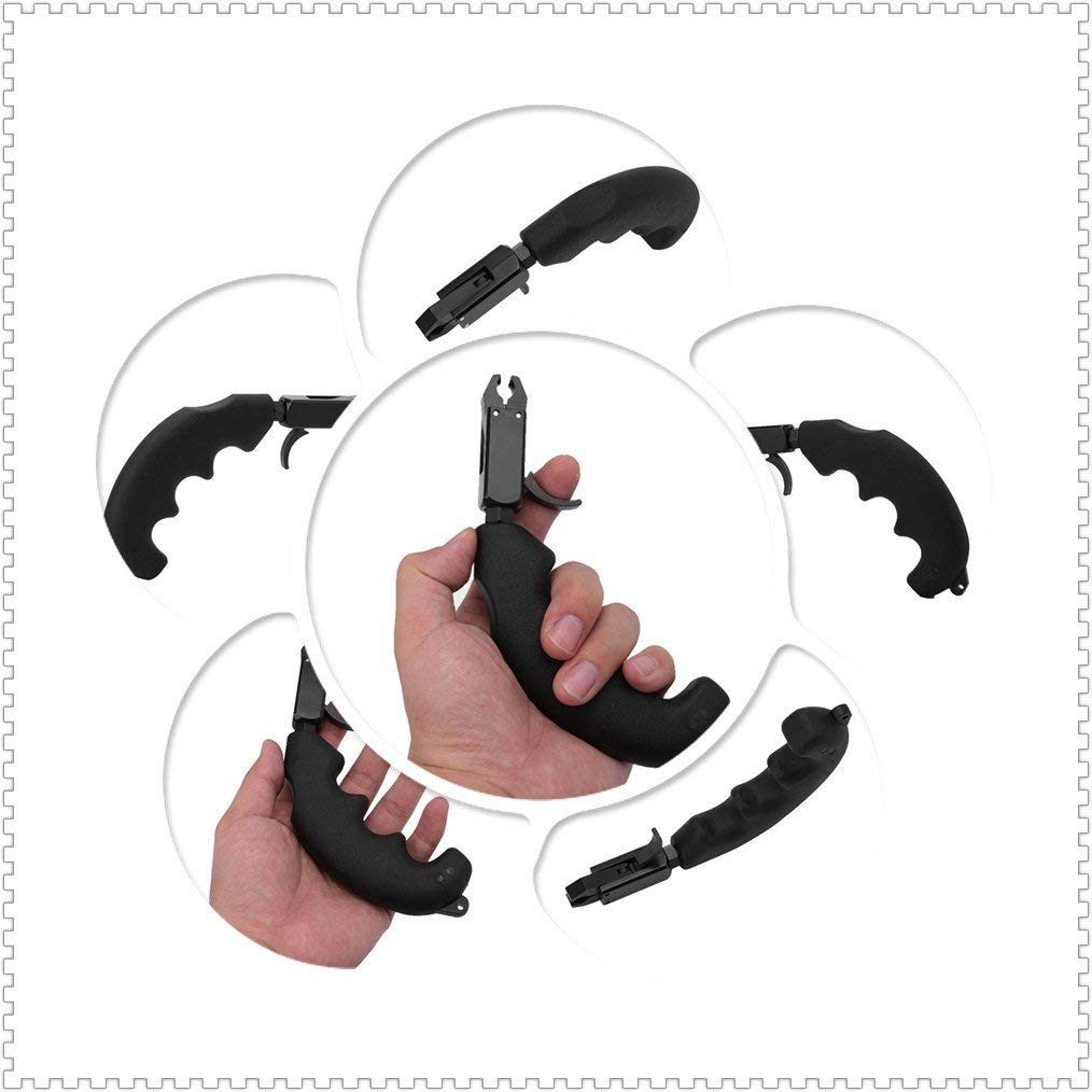 Black Durable Archery Handle Thumb Caliper Bow Release Grip for Compound Bow Archery Release Aid Archery Thumb Release Thumb Release Archery