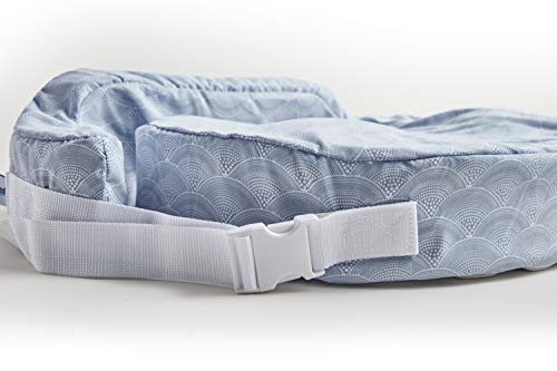 My Brest Friend Original Nursing Pillow | Ergonomic Breastfeeding Pillows | Supports Both Mom & Baby | Breastfeeding Essentials | Handy Side Pocket, Double Straps & Removable Cover, Horizon