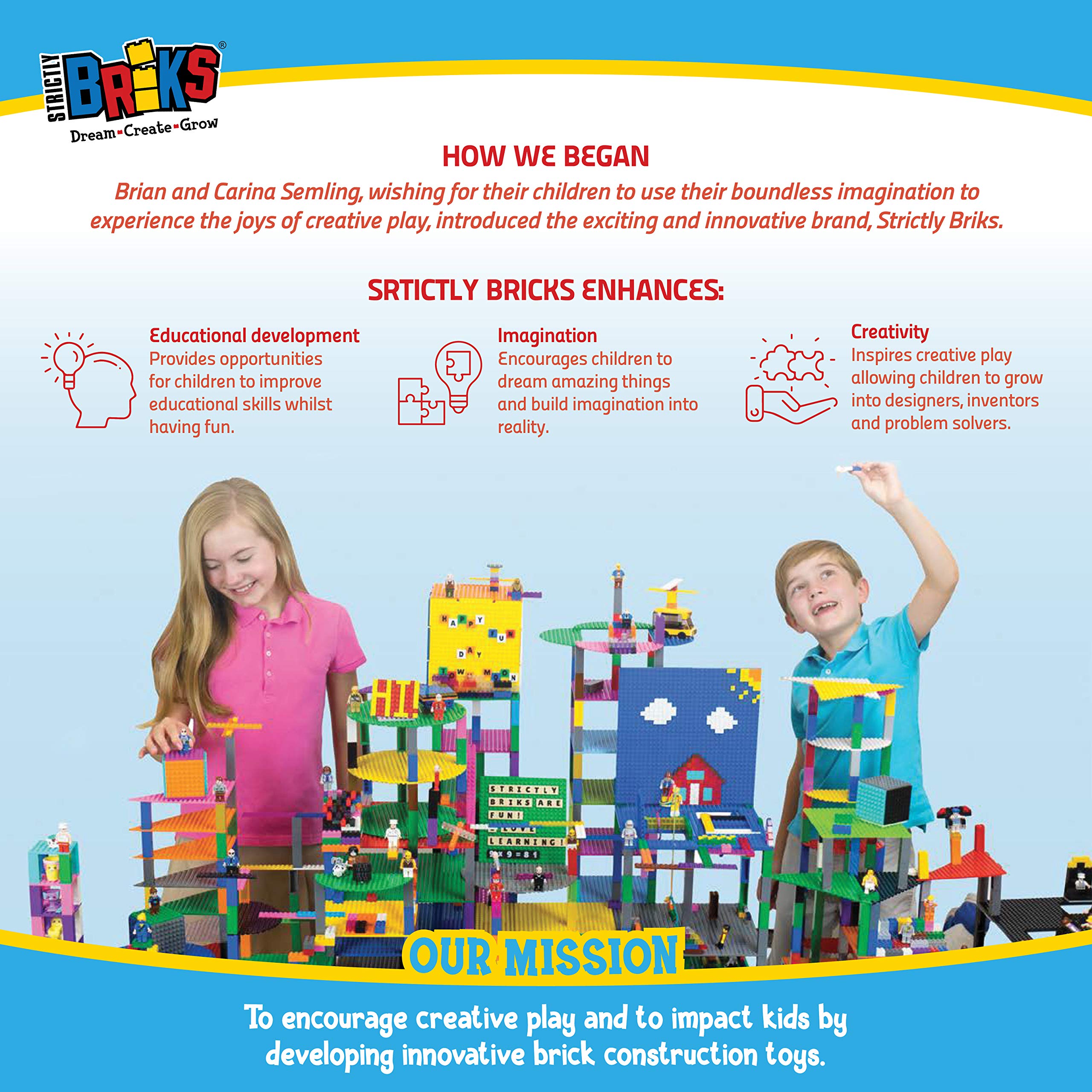 Strictly Briks Compatible with Lego Classic Bricks Dinosaur Building Set, Tyrannosaurus Rex, 556 Pieces, 100% Compatible with All Major Building Brick Brands, for Kids Ages 6+
