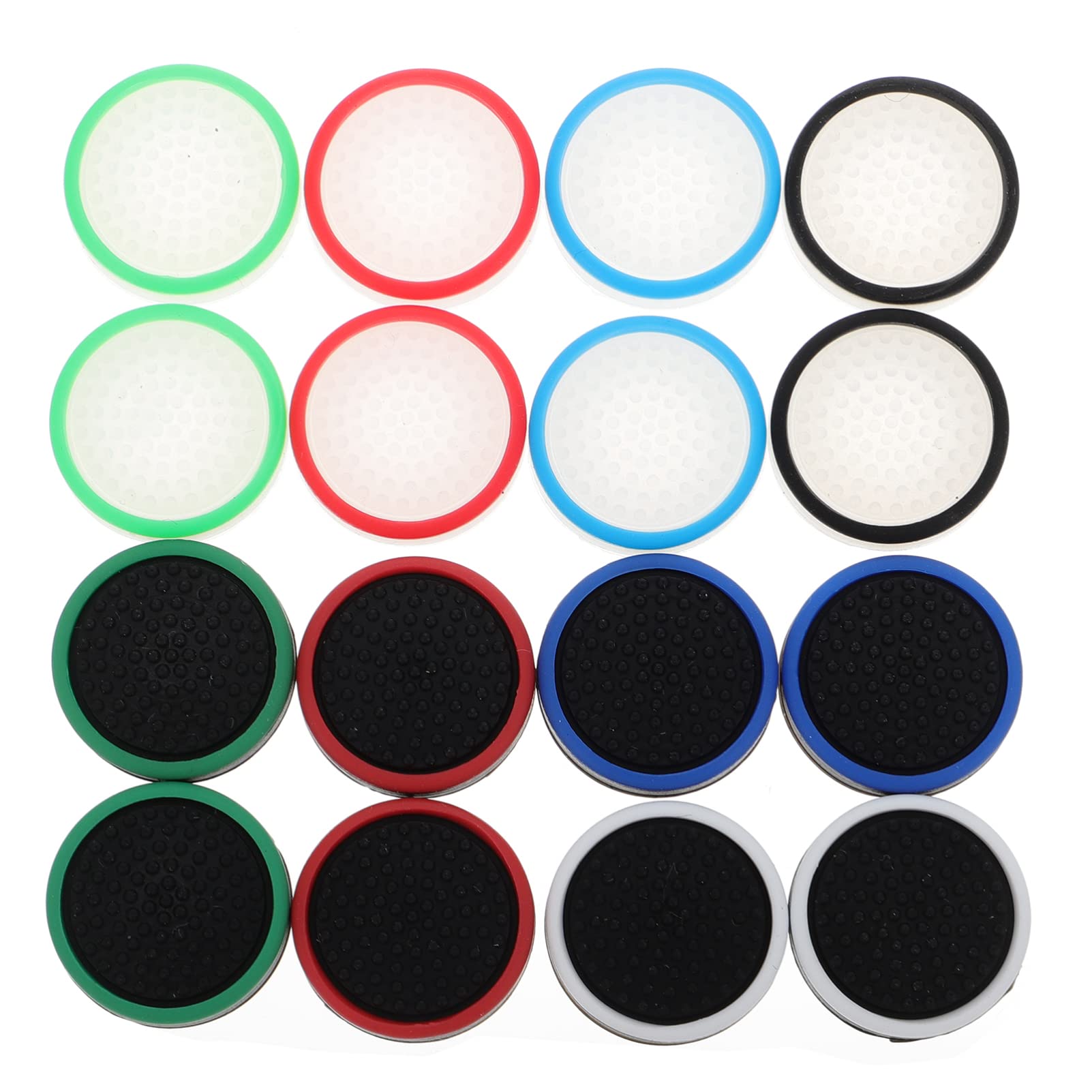 SOLUSTRE 16 Pcs Button Cap Joystick Thumb Grip Cap Handgrip Gaming Stand Qgrips Joystick Caps for Game Machine Silicone Grips Thumb Grips Thumb Stick Cover Handle Cover Shine