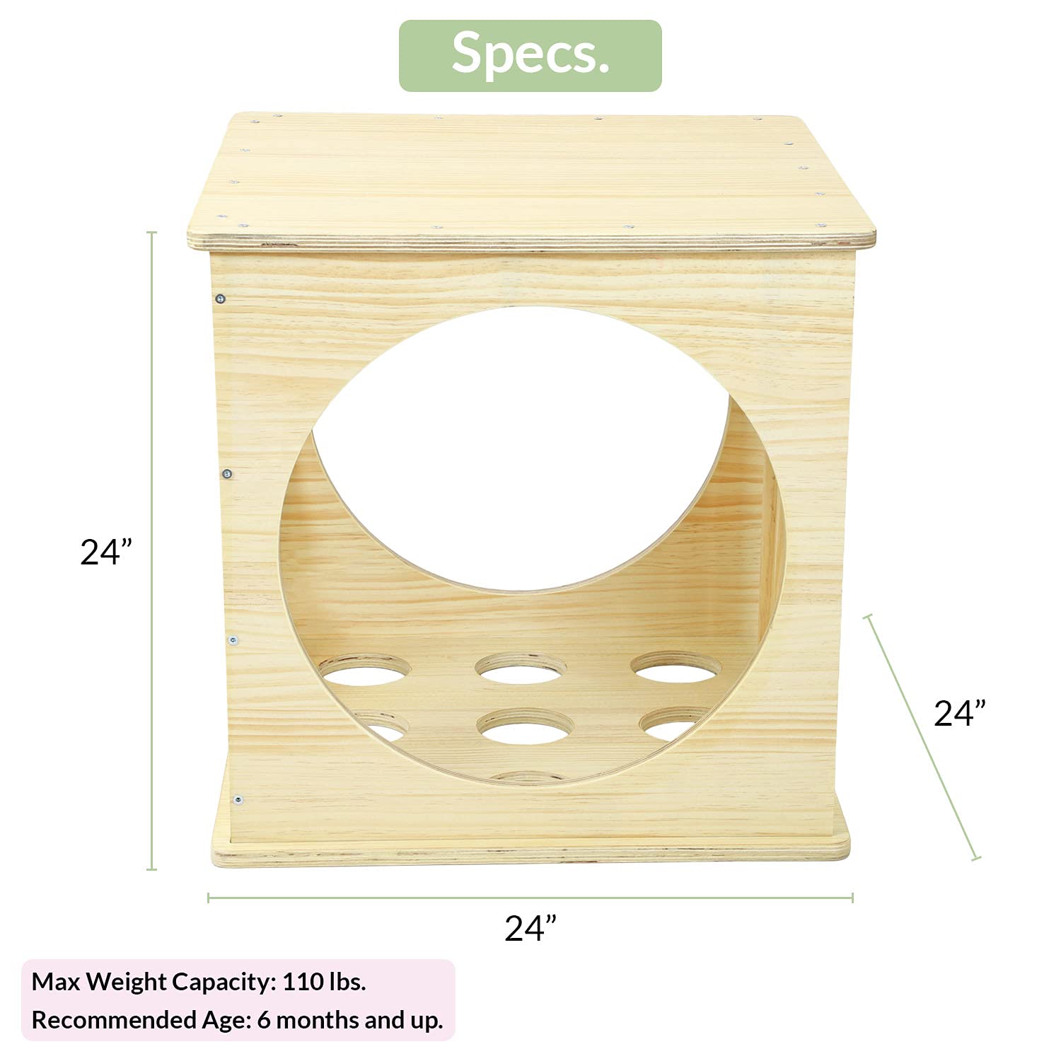 Wooden Cube Climber for Kids Toddlers, Multifunctional Climbing Toy Activity Center Indoor, CPSA Certified