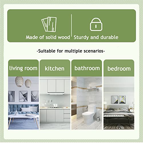 DRSFF Trash Can with Plastic Inner Cylinder Wooden Kitchen Rubbish Container Square Teak Living Room Garbage Bin Office Waste Basket Bedroom Bathroom Storage Bucket
