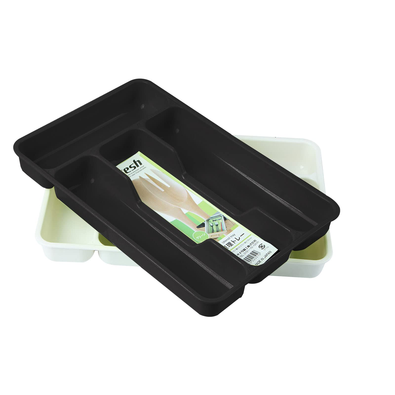 DarklIp 2pcs Organizer Tray For Cutlery Silverware Flatware Kitchen Utensils Holder Drawer Dividers For Knives Fork Spoon Office Tableware Organizer