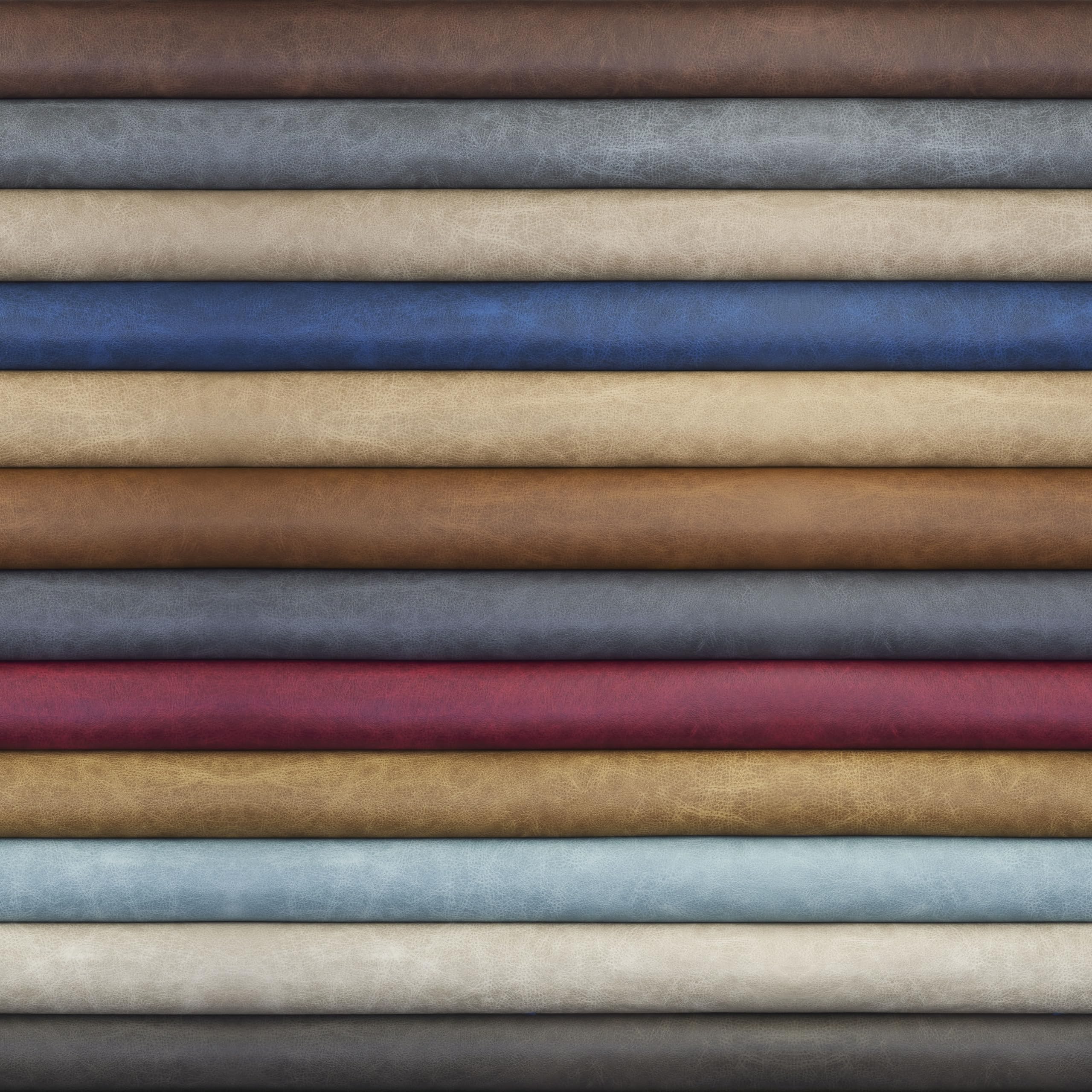 Faux Leather Fabric, Thick Durable Synthetic Repholstery Leather Vinyl, Soft Touch Distressed DIY and Craft Material - Individual 1 Yard Cut 36"x54" (Cocoa)