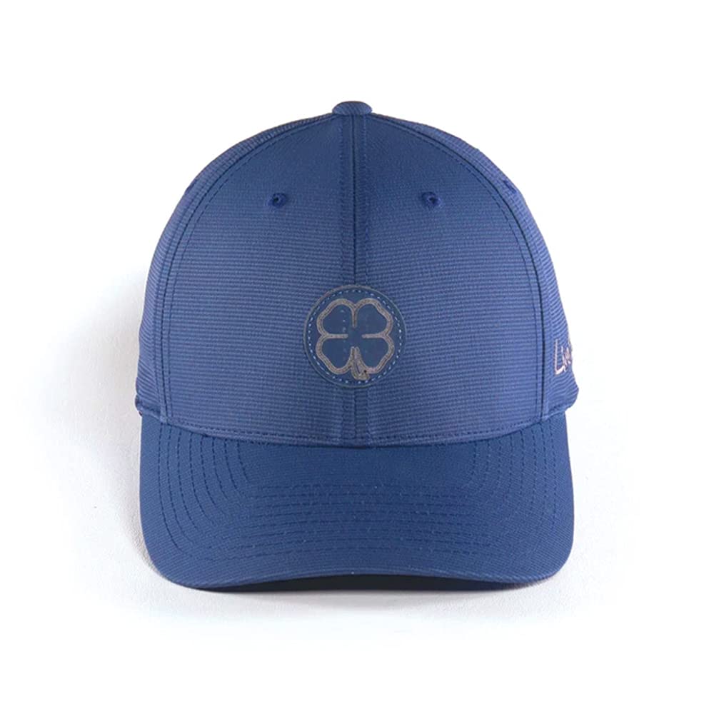 Black Clover The Sharp Luck 8 Leather Patch Full Cloth Fitted 6 Panel Hat S/M