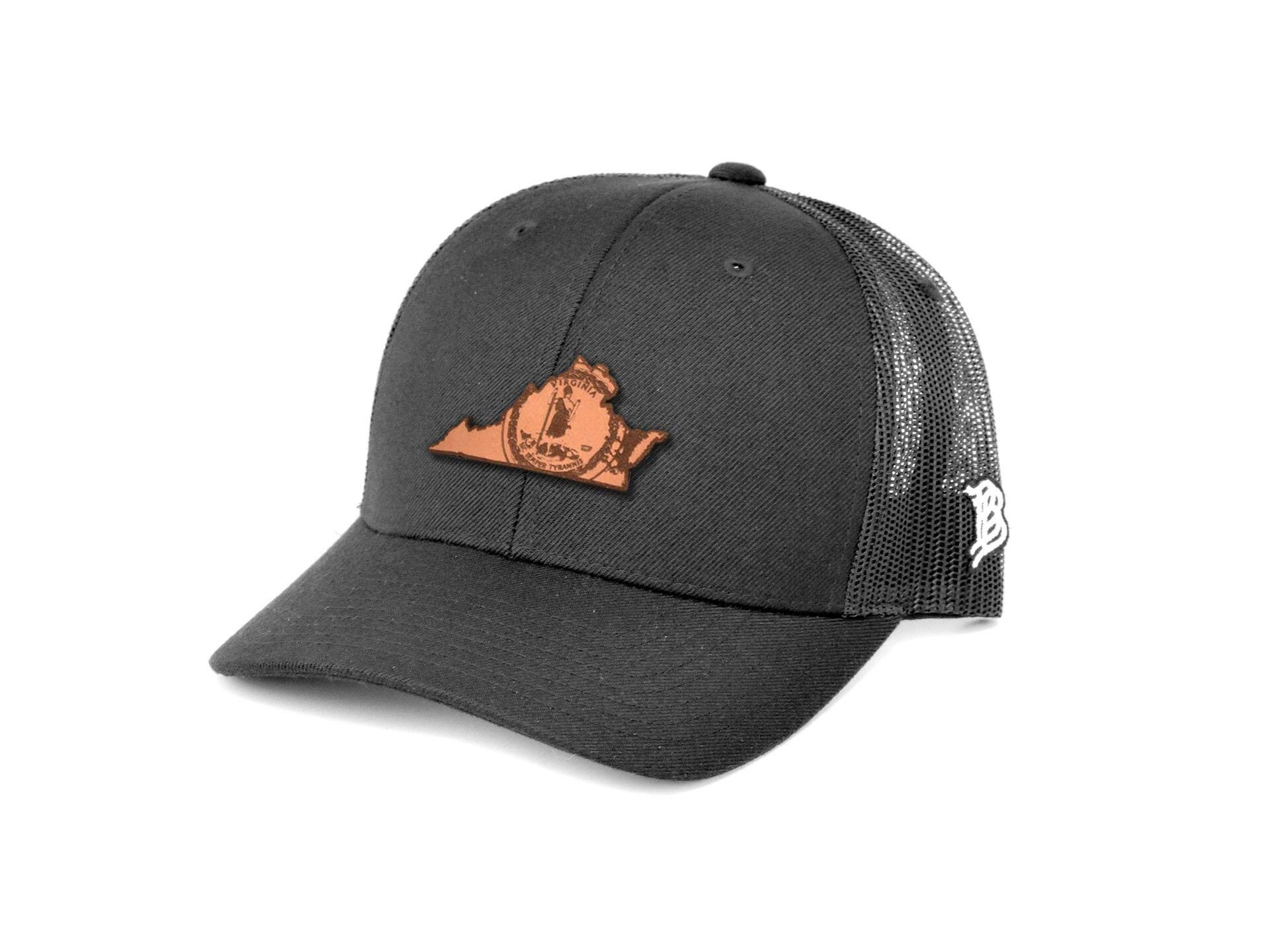 Branded Bills Virginia 10 Curved Trucker, Black/Black