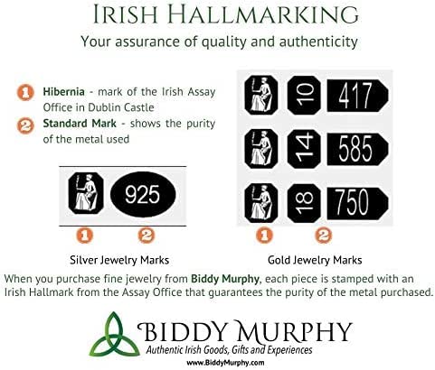 Biddy Murphy Women's Claddagh Maids Ring Made in Ireland Classic Sterling Silver Traditional Claddagh Design Fine Details Made in Co. Dublin by Irish Artisan Jewelers Size 6