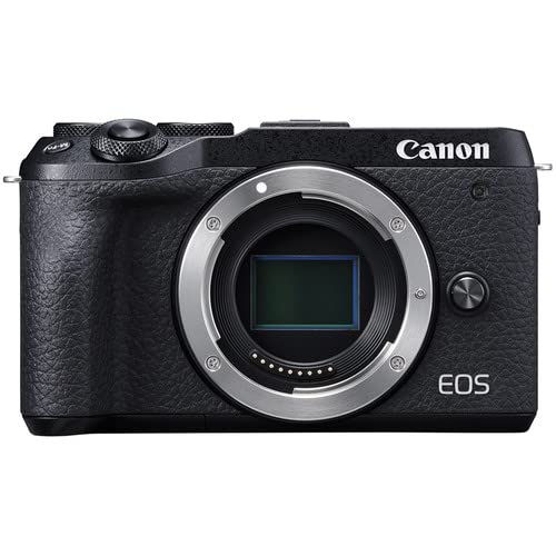 Canon EOS M6 Mark II Mirrorless Camera with EF-M 15-45mm f/3.5-6.3 is STM Lens + Case + 64GB Memory(26pc)