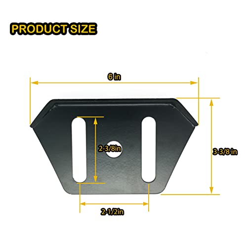 Fenhaliny 1740912BMYP Skid Shoe Set Height Adjustment for Fits Murray Snowblower 2PK