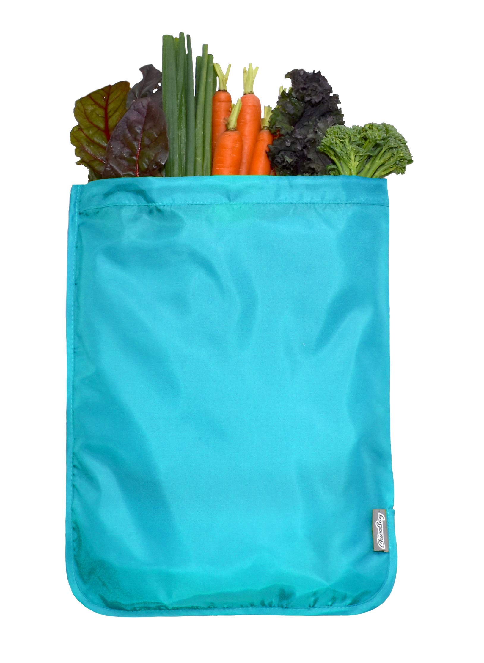 ChicoBag Reusable Moisture-Locking Produce Bag w/Drawstring Closure | Perfect for Shopping, Travel, Organization | Eco-Conscious Vegetable & Fruit Bags | 2 Blue, 2 Green (Pack of 4)