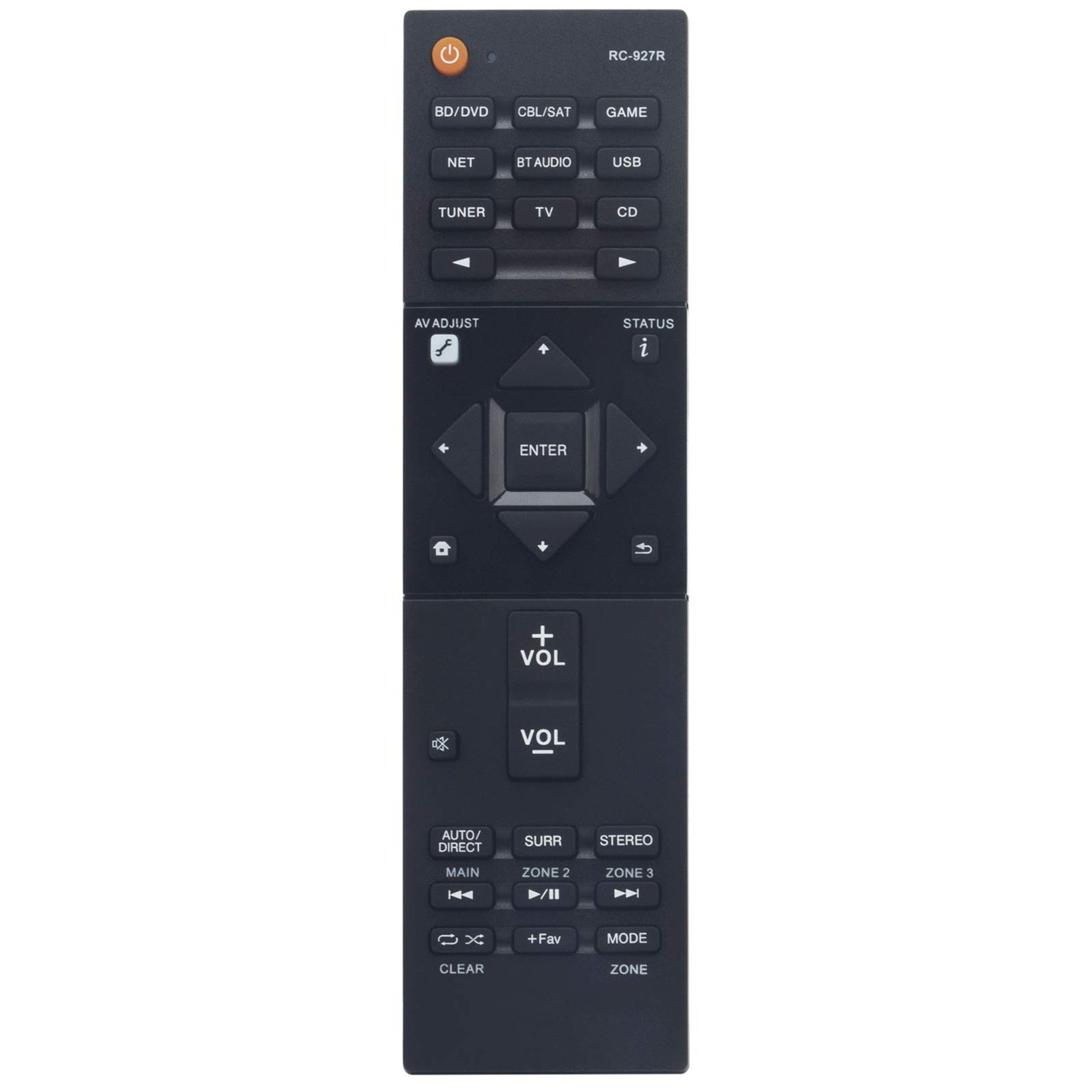RC-927R Sub RC-914R Replacement Remote Fit for Pioneer AV Receiver SC-LX701 SC-LX801 SC-LX901 VSX-LX101 SC-LX501 SC-LX502 VSX-1131 VSX-831 VSX-LX301