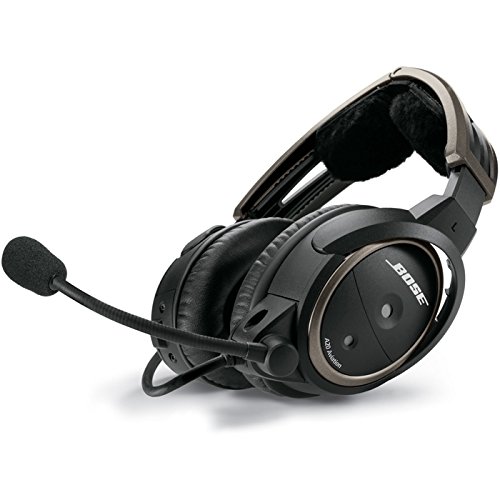 Bose A20 Aviation Headset (Battery-powered, NO Bluetooth, Electret mic, Straight cord, U174 plug)