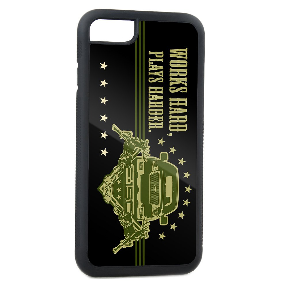 Buckle-Down Cell Phone Case - FORD F-150 WORKS HARD, PLAYS HARDER./Stars Black/Tan/Olive - iPhone6