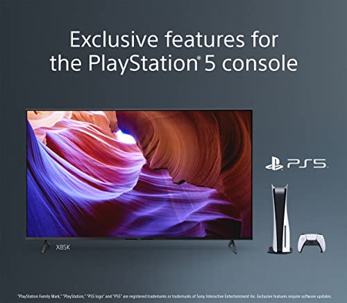 Sony 75 Inch 4K Ultra HD TV X85K Series: LED Smart Google TV with Dolby Vision HDR and Native 120HZ Refresh Rate KD75X85K- 2022 Model (Renewed)