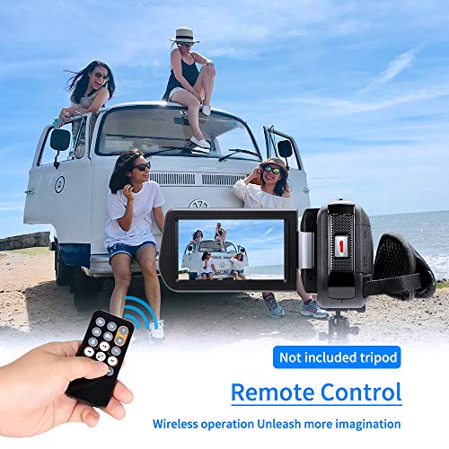 ORDRO 4K Camcorder Video Camera IR Night Vision Vlogging Camera Recorder Full HD 1080P 60FPS 3.0 Inch IPS Touch Screen YouTube Vlogging Camcorder for Beginners with 2 Batteries