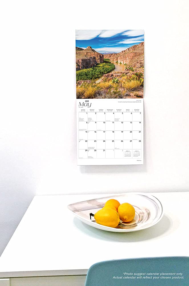 Big & Bright Large Print 2022 12 x 12 Inch Monthly Square Wall Calendar, Easy to See with Large Font
