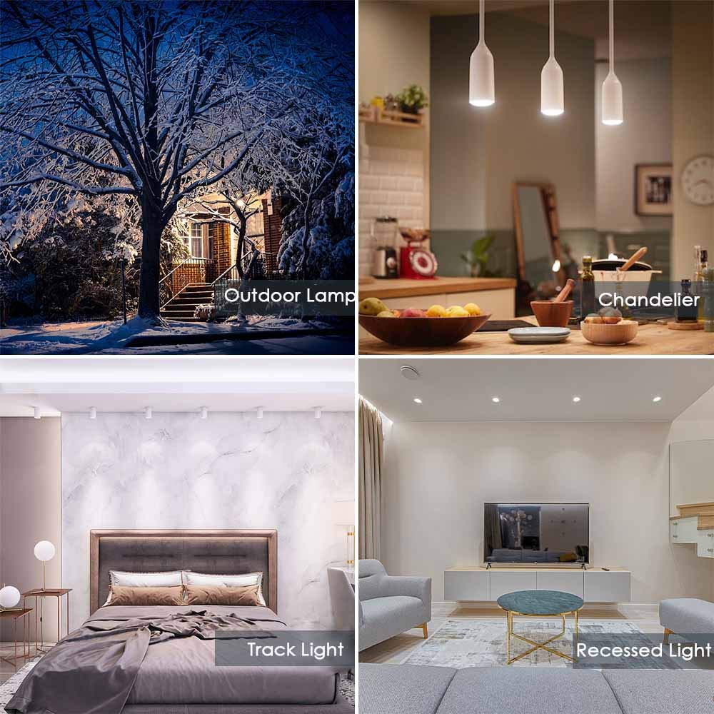 BRILLIRARE 4 Pack PAR30 LED Bulbs, Flood Light Bulb, 100W Halogen Equivalent, 12W 1,000LM 25,000H Lifetime, Cool White, 5,000K Daylight, E26 Indoor/Outdoor Accent Spot Track Light