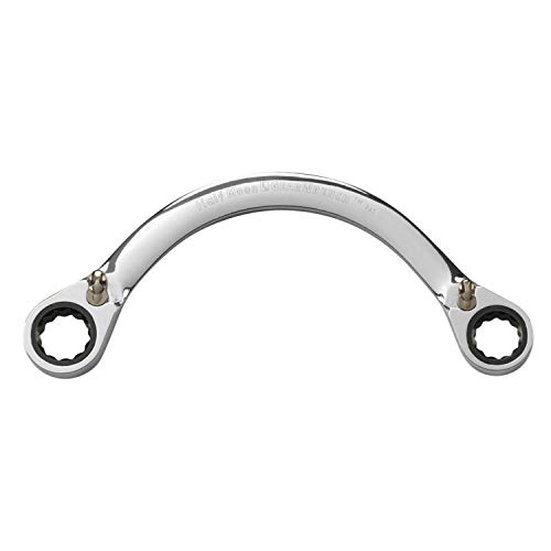 GEARWRENCH 12 Pt. Half-Moon Reversible Double Box Ratcheting Wrench, 1/2" x 9/16" - 9842