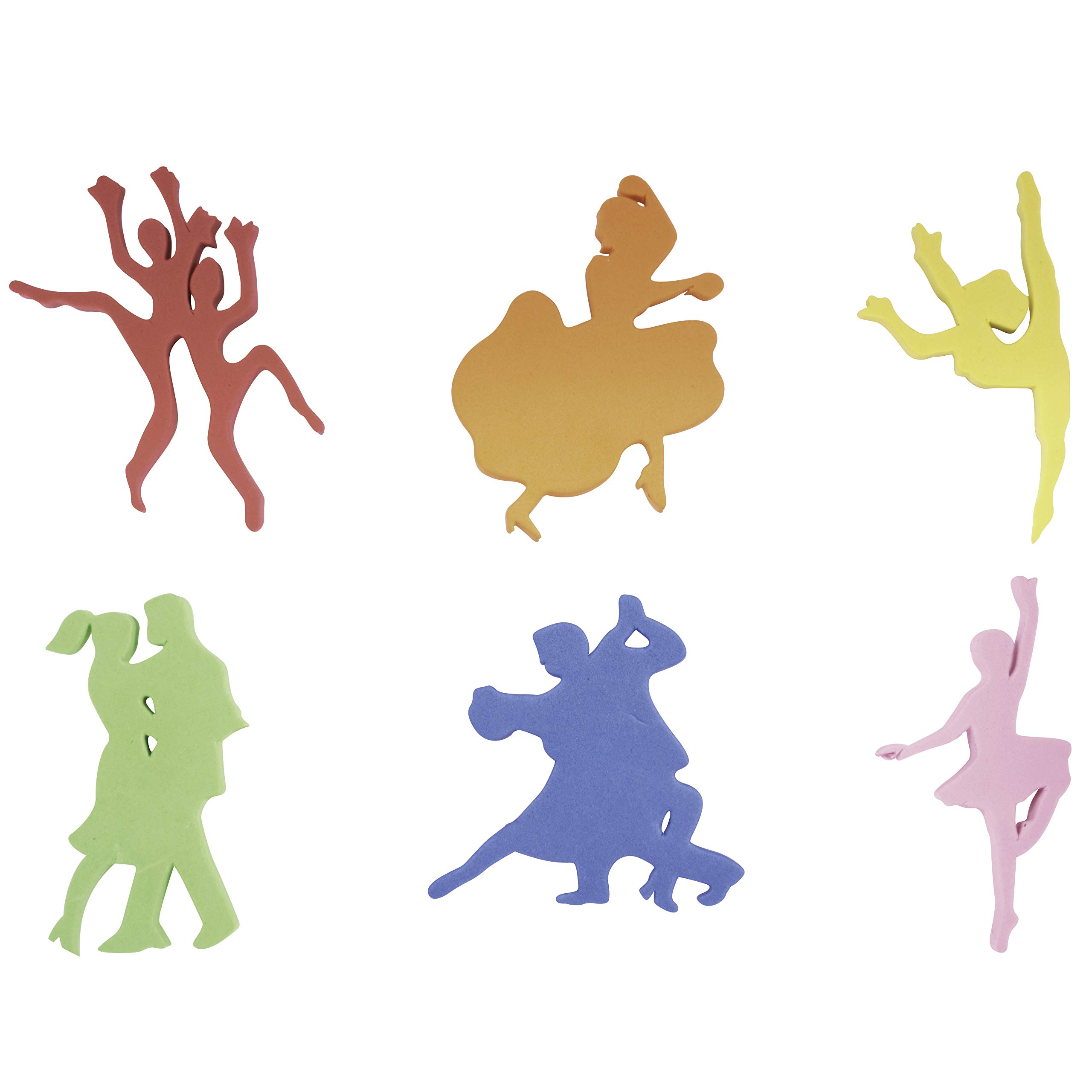 READY 2 LEARN Giant Stampers - Dance Figures - Set of 6 - Easy to Hold Foam Stamps for Kids - Arts and Crafts Stamps for Displays, Posters, Signs and DIY Projects